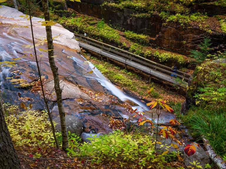 Sentinel Pine Covered Bridge via Flume Gorge Trail loop — Franconia ...