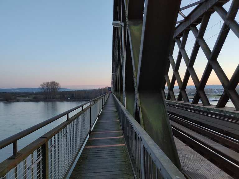 Eisenbahnbrücke Urmitz über den Rhein : Radtouren und Radwege | komoot