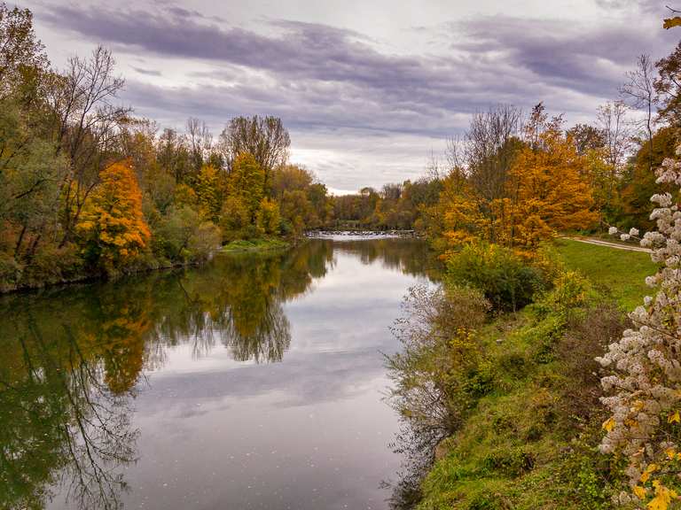 Iller bei Illertissen – Brücke über den Illerkanal loop from Weißenhorn ...