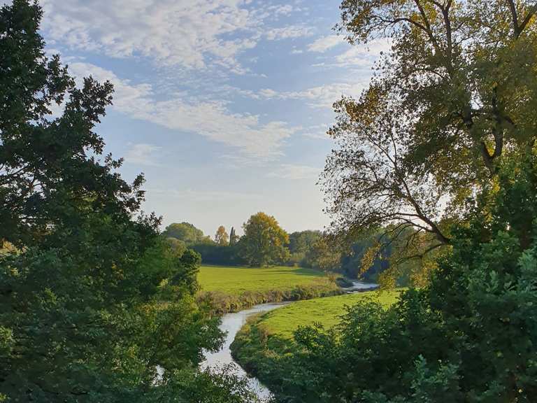 Blick über die Werre, Wiesen und Felder : Radtouren und Radwege | komoot
