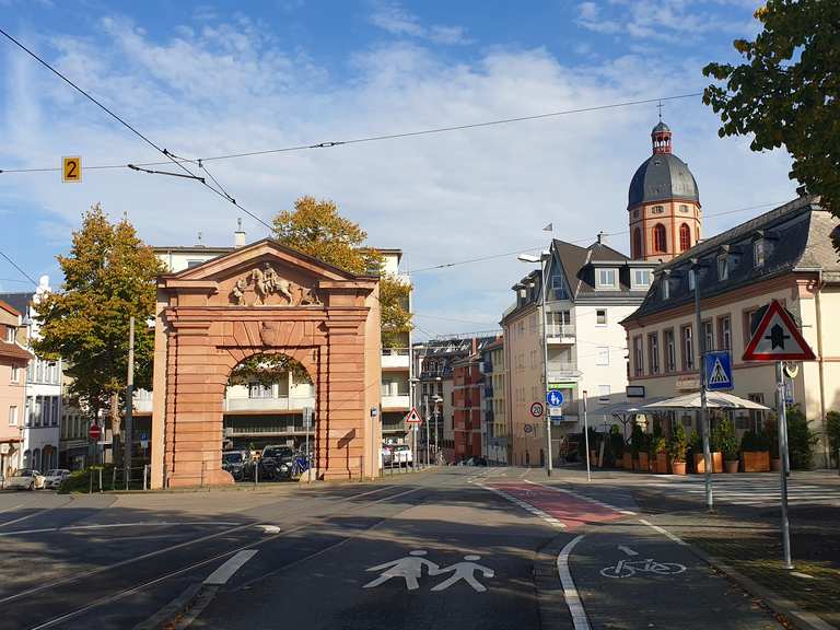 Blick auf den Lerchenberg – Das Gautor (1670) – Mainz 🚴‍♂️ Runde von ...