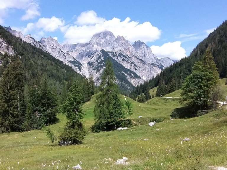 Hängebrücke im Klausbachtal – Jausenstation Litzlalm Runde von Ramsau ...