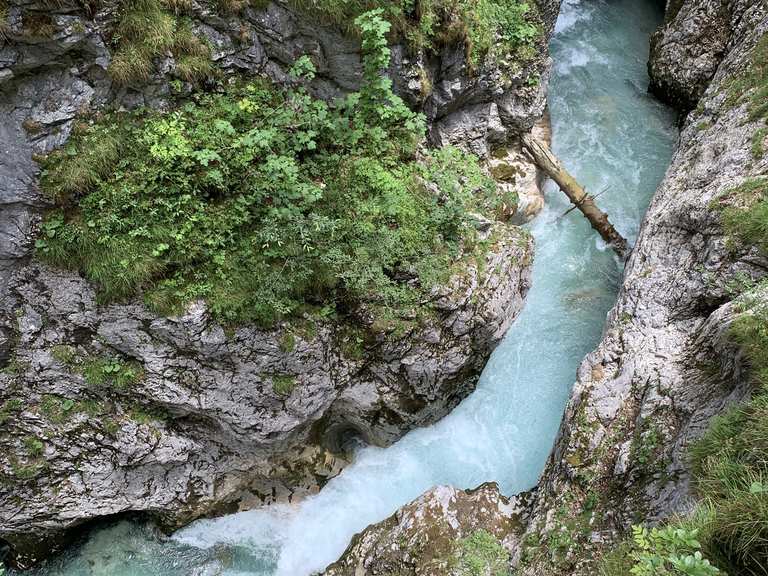 Leutascher Geisterklamm – Blick in die Klamm Runde von Mittenwald ...