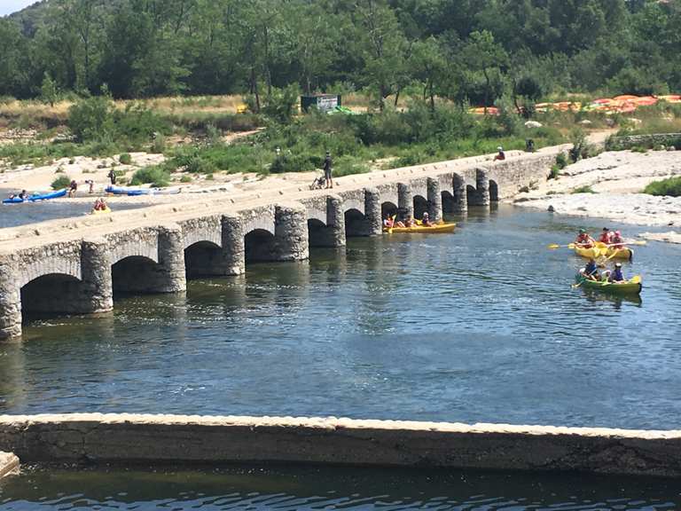 L'Ardèche au pont de Sampzon - Itinéraires vélo et carte | Komoot