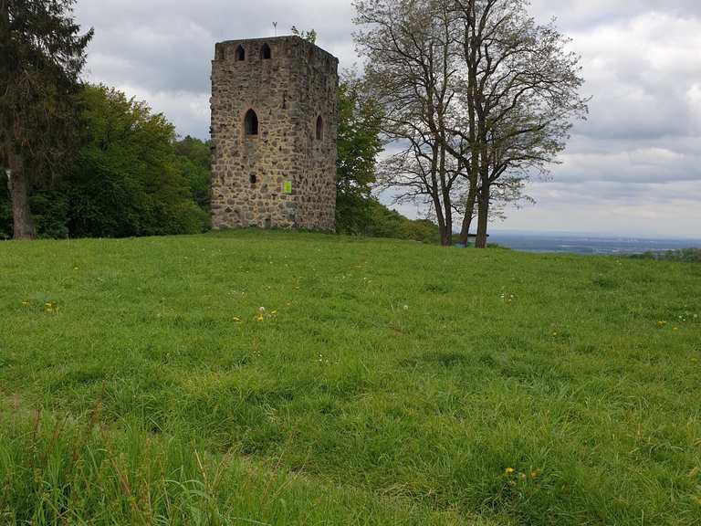 Blick auf Hemsbach: Mountainbike-Touren und -Trails | komoot