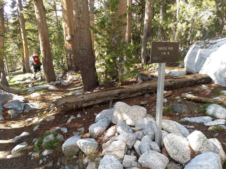 Ranger Station JMT/PCT Taboose Pass/Bench Lake Junction Routes for ...