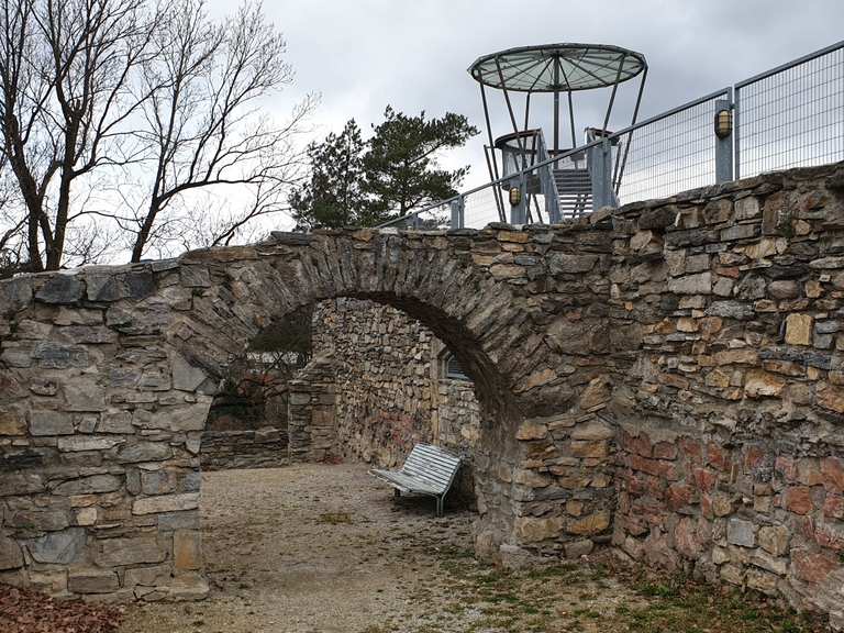 Massenburg Castle Ruins Observation Platform Routes for Walking and ...