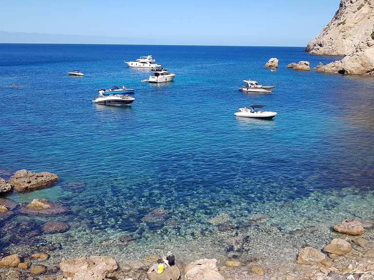 Torre und Cala d'en Basset über den Pas d'en Grau — Rundweg ab Sant Elm ...