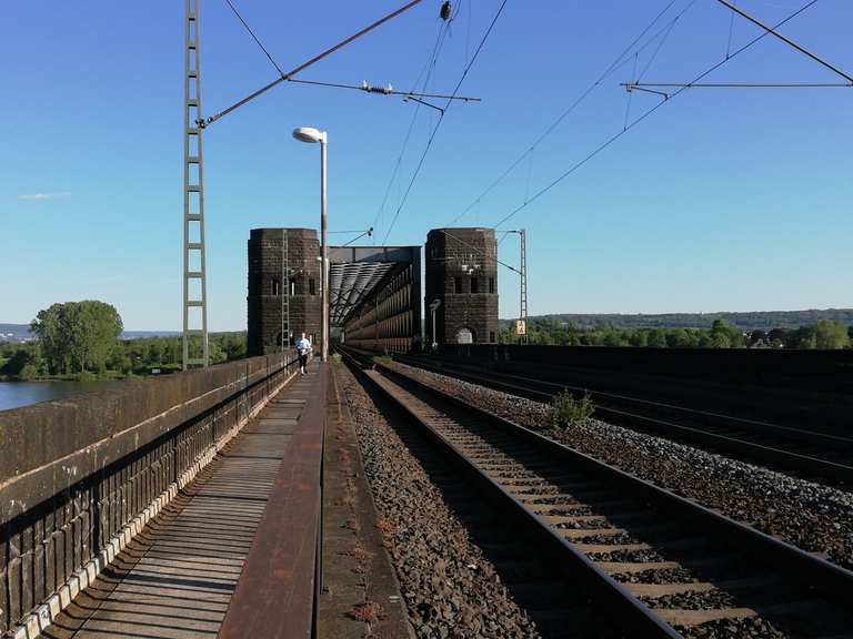 Eisenbahnbrücke Urmitz über den Rhein : Radtouren und Radwege | komoot