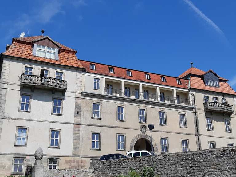 Blick auf Schloss Bieberstein : Radtouren und Radwege | komoot