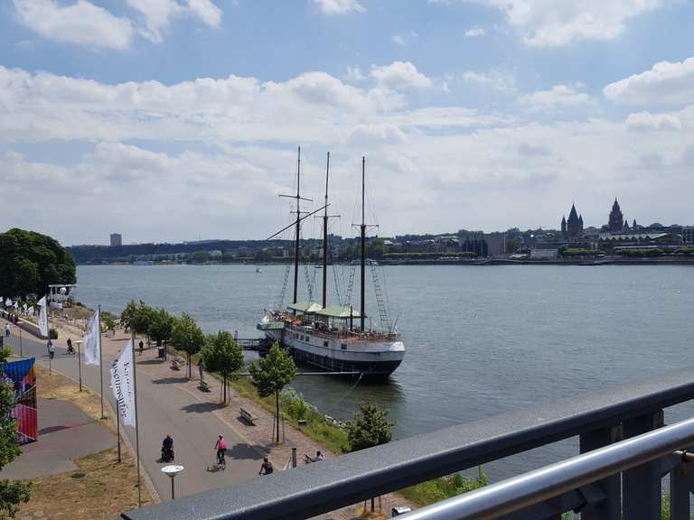 Neues Rheinufer mit Blick auf Mainz Cycle Routes and Map | Komoot
