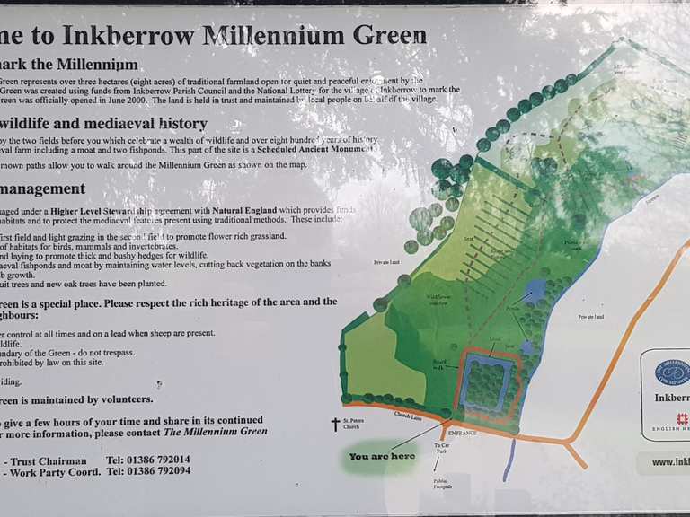 Inkberrow Millennium Green: Wanderungen und Rundwege | komoot