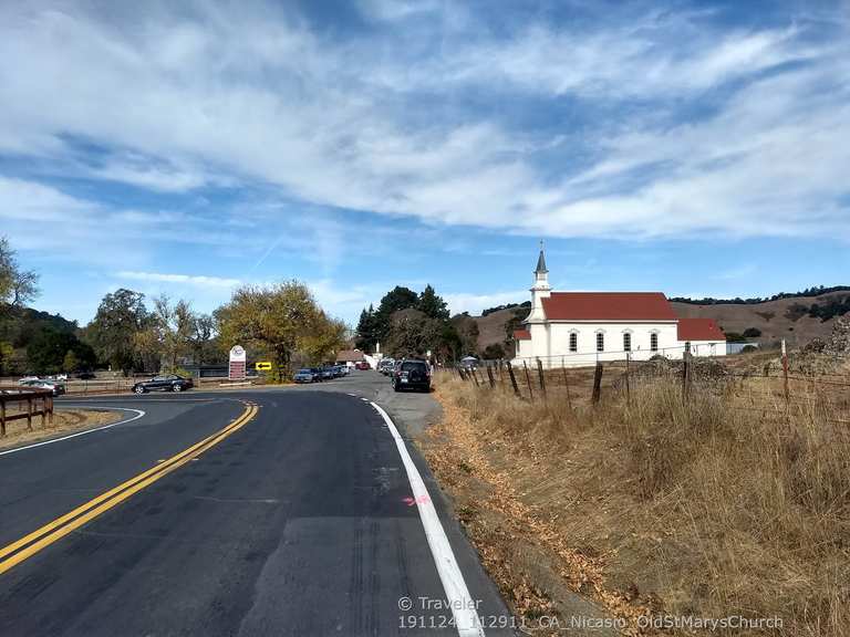 Old St Mary's Church of Nicasio Valley Routes for Walking and Hiking ...
