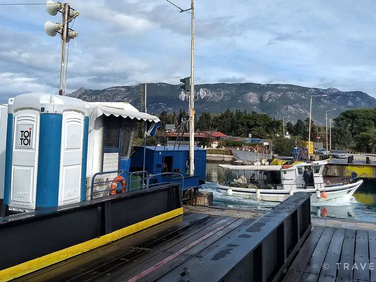 Corinth submersible bridge 🛤️ Ancient Diolkos ship railway - Cycle ...