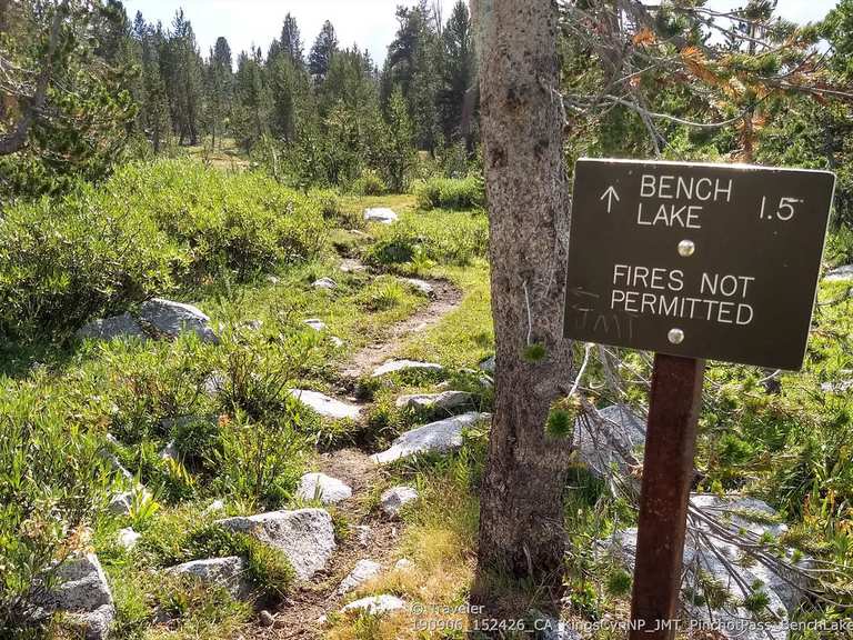 Ranger Station JMT/PCT Taboose Pass/Bench Lake Junction Routes for ...