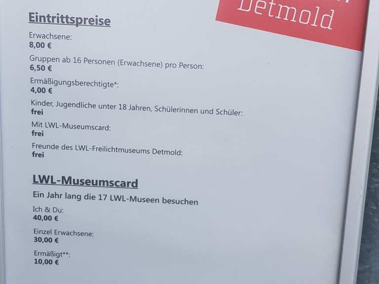 LWL Openluchtmuseum Detmold Rondwandeling wandelroutes en hikes | Komoot