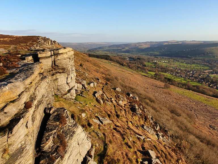 View of Ladybower Reservoir from Bamford Edge Routes for Walking and ...