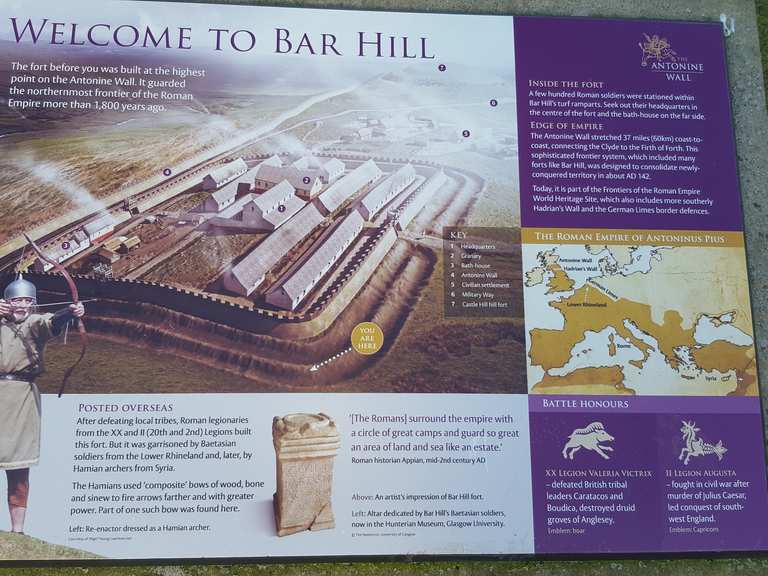 Bar Hill Roman Fort Routes for Walking and Hiking | Komoot
