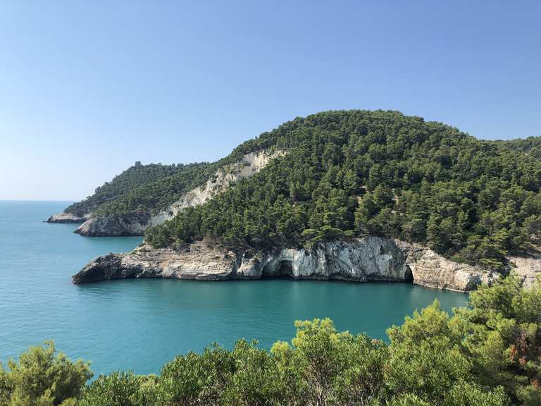 The Litoranea and the Statale Garganica between Vieste and Mattinata ...