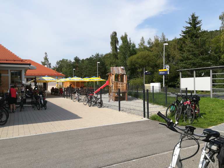 Bahnhof Miltach mit Café Waffel - Mountain Bike Trails & Tracks | Komoot