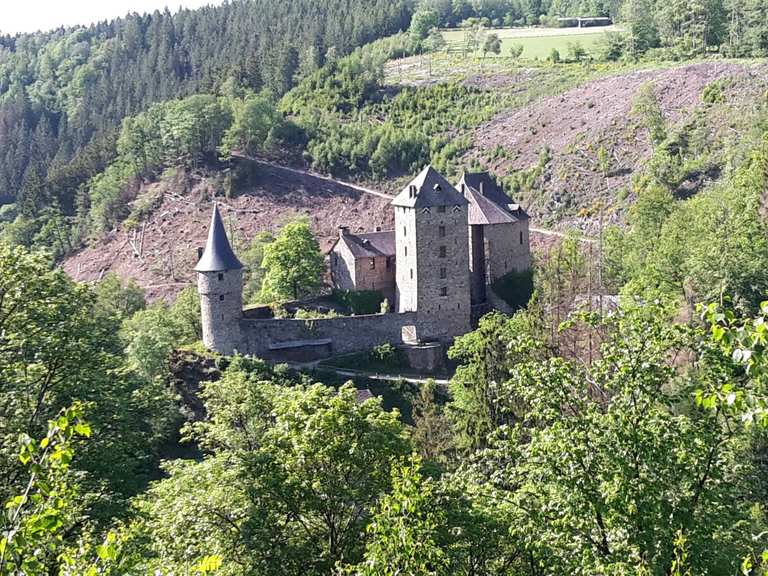 Belle vue sur le château de Reinhardstein - Itinéraires de rando et ...