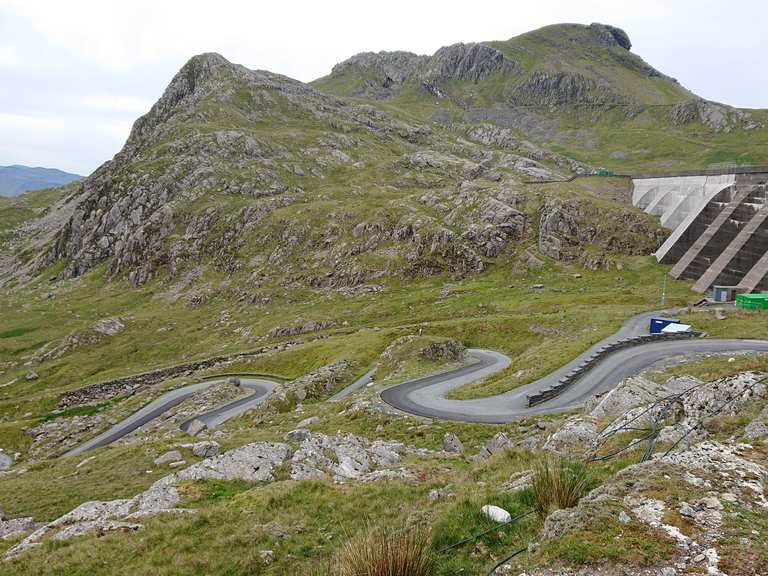 Stwlan Dam Climb in Ffestiniog - Road Cycle Routes and Map | Komoot