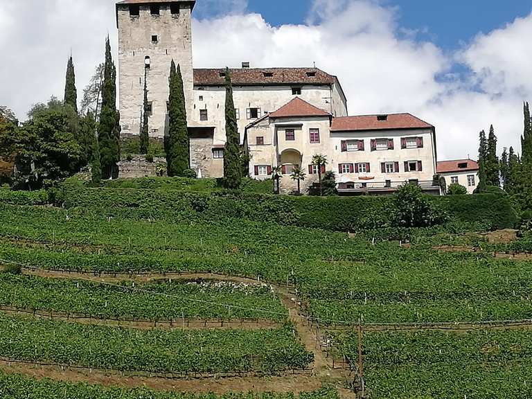 Blick auf Schloss Lebenberg / Vista sul Castello di Lebenberg ...