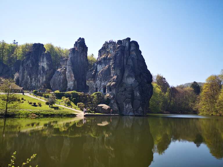 Externsteine – Blick auf die Externsteine Runde von Holzhausen ...