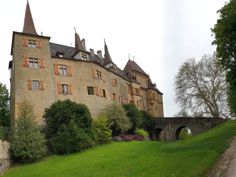 Château de Gorgier - Itinéraires vélo et carte | Komoot
