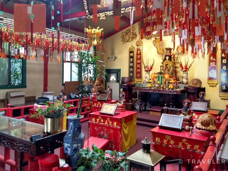 Quong Ming Jade Emperor Palace ⛩️ & Chinatown Public Library Routes for ...