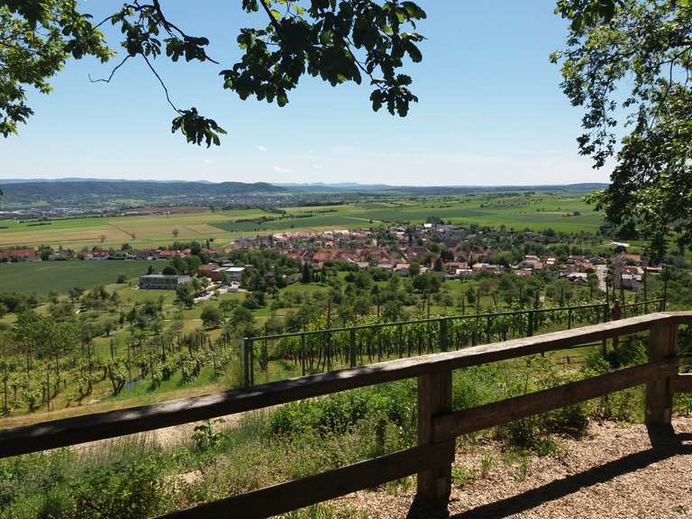 Aussichtspunkt mit Blick nach Rottenburg Routes for Walking and Hiking ...