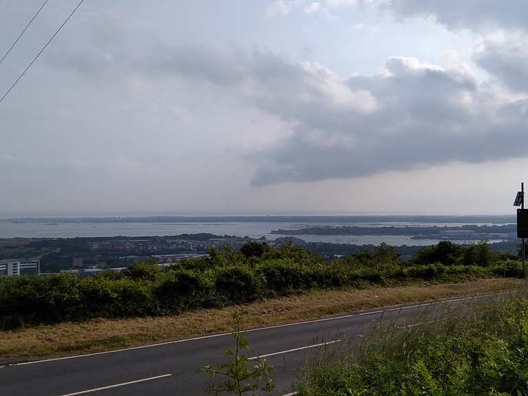 VIewpoint - Top of Portsdown Hill (almost!) Road Cycle Routes and Map ...