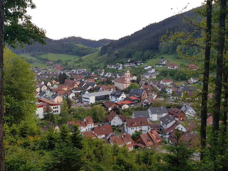 Blick auf Oberwolfach-Walke – Blick auf Oberwolfach-Kirche boucle au ...