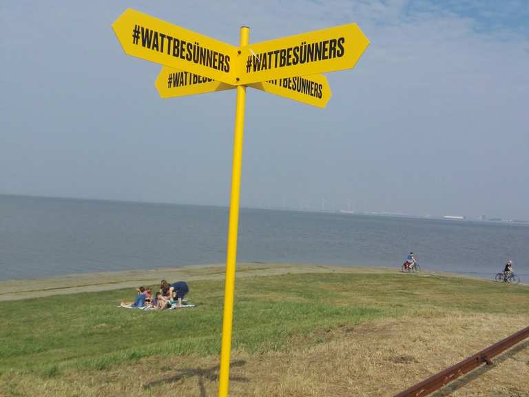 Bohrinsel im Dollart - Dyksterhusen - Rheiderland - Jemgum, Leer | Radtouren-Tipps & Fotos | Komoot