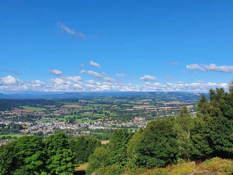 The Kymin Roundhouse and view over Monmouth Routes for Walking and ...