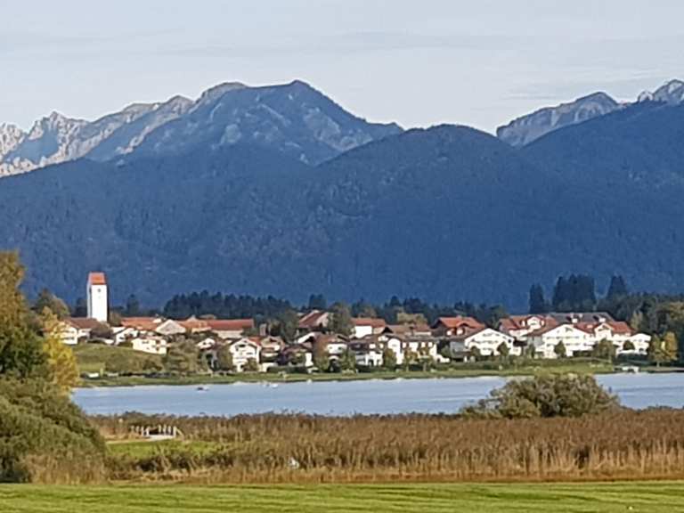 Blick auf den Hopfensee und den Ort Hopfen am See : Radtouren und ...