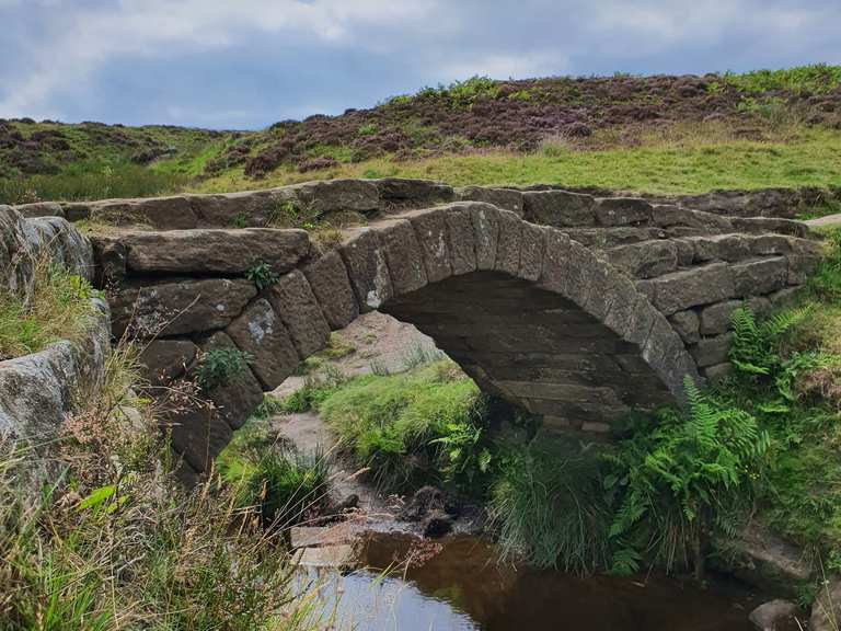 Picturesque stone foot bridge over Burbage Brook Routes for Walking and ...