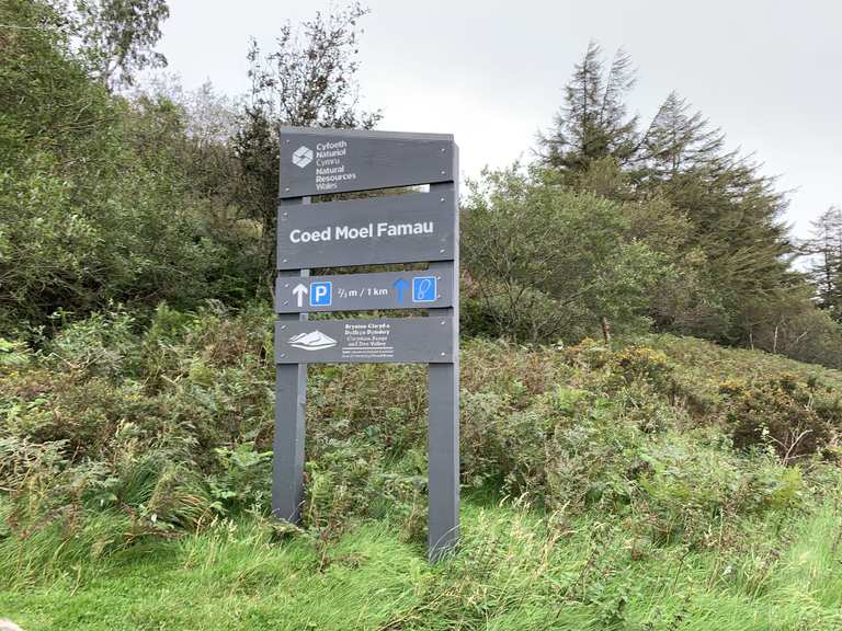 Near the top of Moel Famau – Moel Famau Loop from Llanferres ...