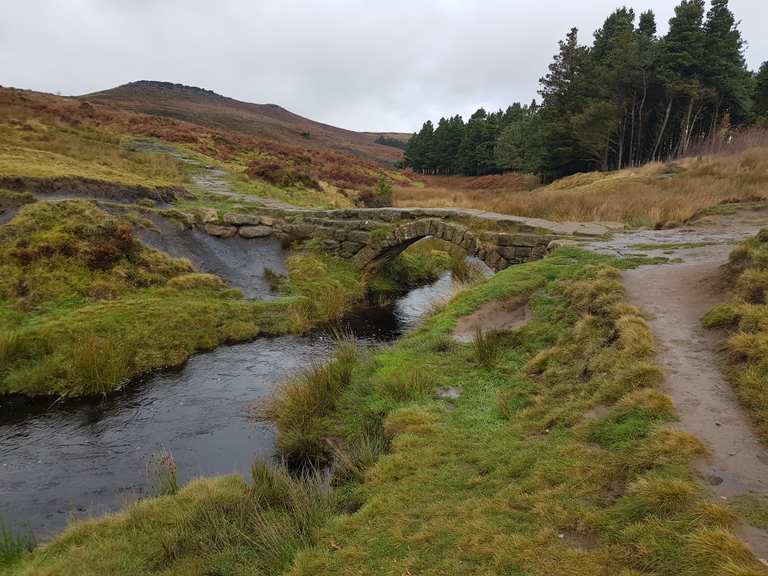 Picturesque stone foot bridge over Burbage Brook Routes for Walking and ...