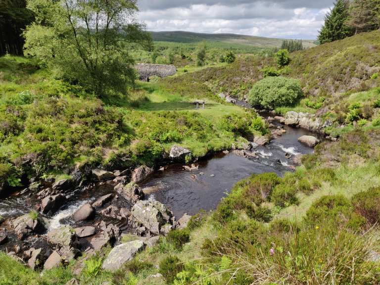 Blick auf den River Stinchar und den Wasserfall : Radtouren und Radwege ...