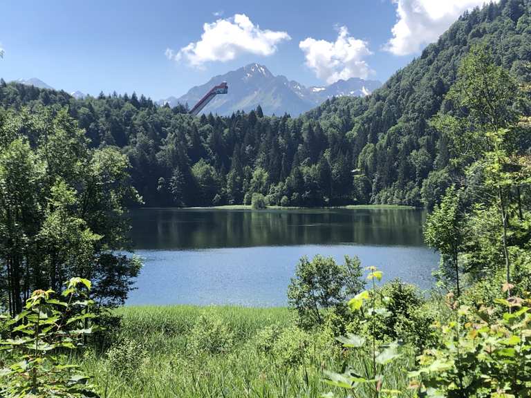 Blick auf Freibergsee – Blick auf Oberstdorf Runde von Oberstdorf ...