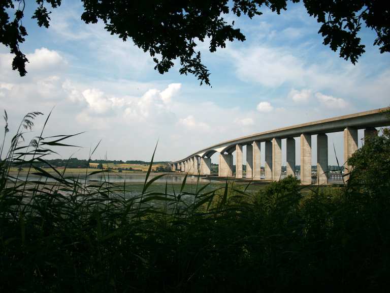 View over Orwell Bridge - Cycle Routes and Map | Komoot
