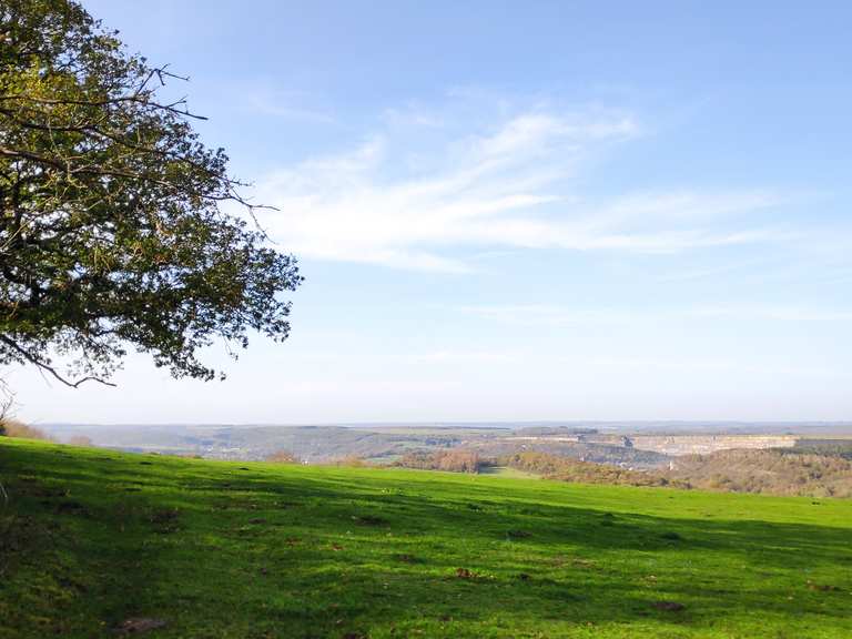 The heights of the Meuse valley — loop from Charnois in the Ardennes ...