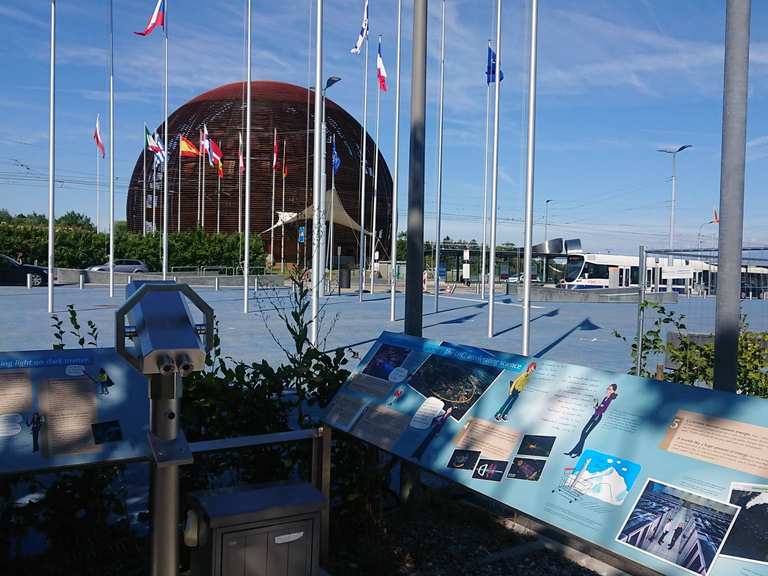 Globe of Science and Innovation, CERN Road Cycle Routes and Map | Komoot
