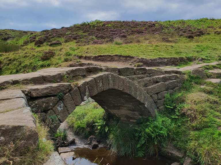 Picturesque stone foot bridge over Burbage Brook Routes for Walking and ...