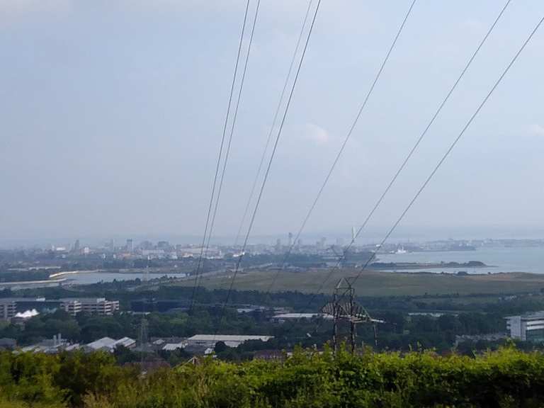 VIewpoint - Top of Portsdown Hill (almost!) Road Cycle Routes and Map ...
