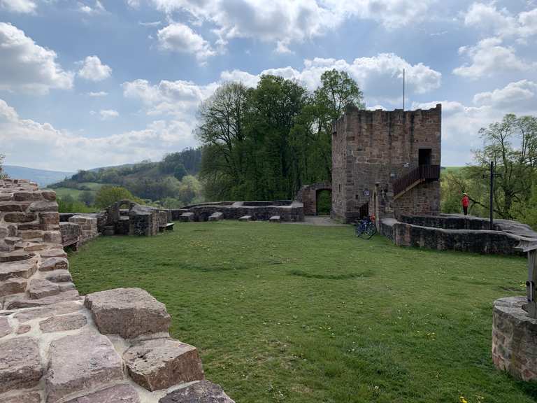 Blick zur Burgruine Wartenberg : Radtouren und Radwege | komoot