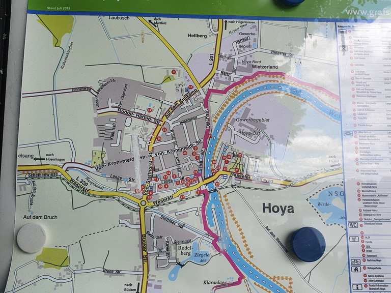 Ehemaliges Grafenschloss Hoya: Wanderungen und Rundwege | komoot