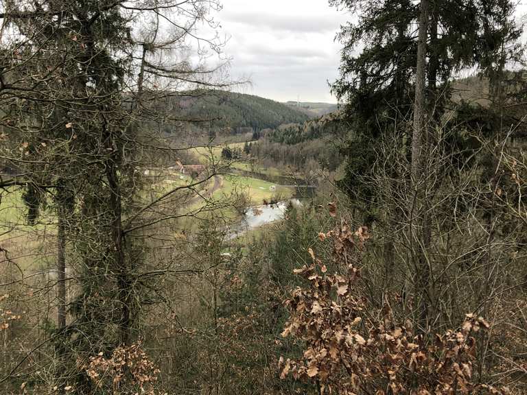 Brücke über die Elster – Blick ins Elstertal Runde von Berga(Elster ...