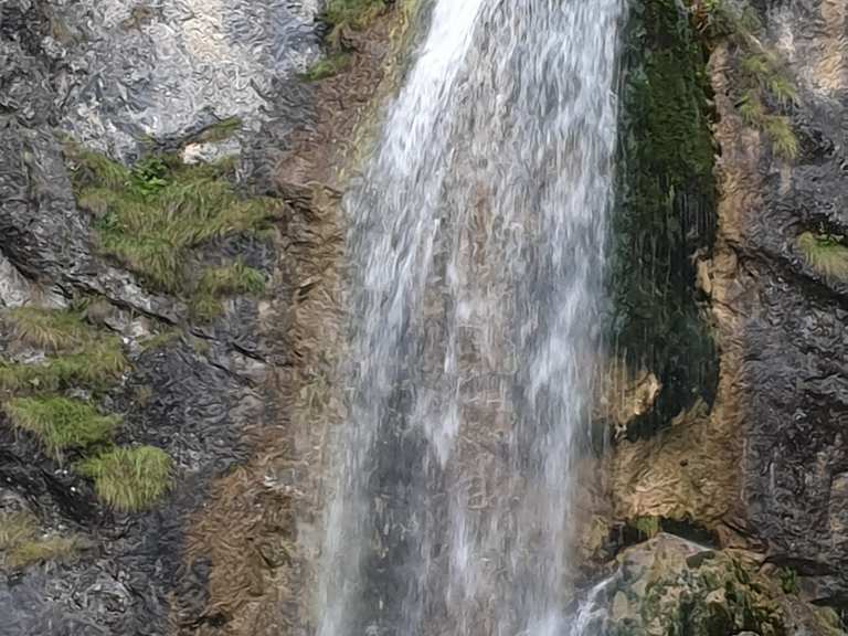 Holzbrücke über die Salza – Salza Wasserfall Runde von Sankt Martin am ...